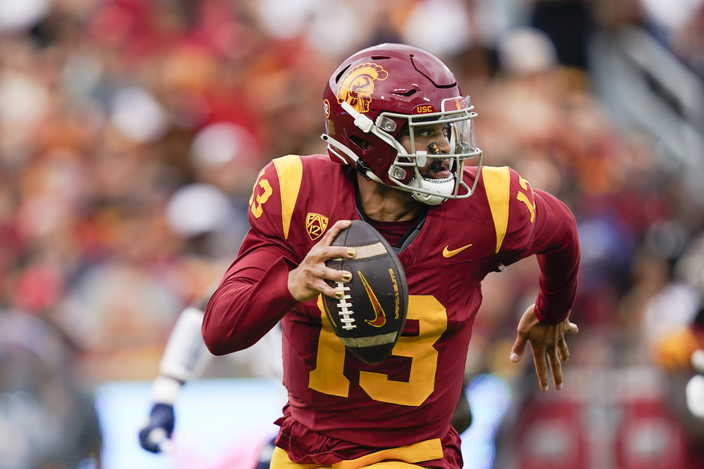Heisman winner Caleb Williams throws 5 TD passes and No. 6 USC routs Nevada 66-14 | News, Sports ...